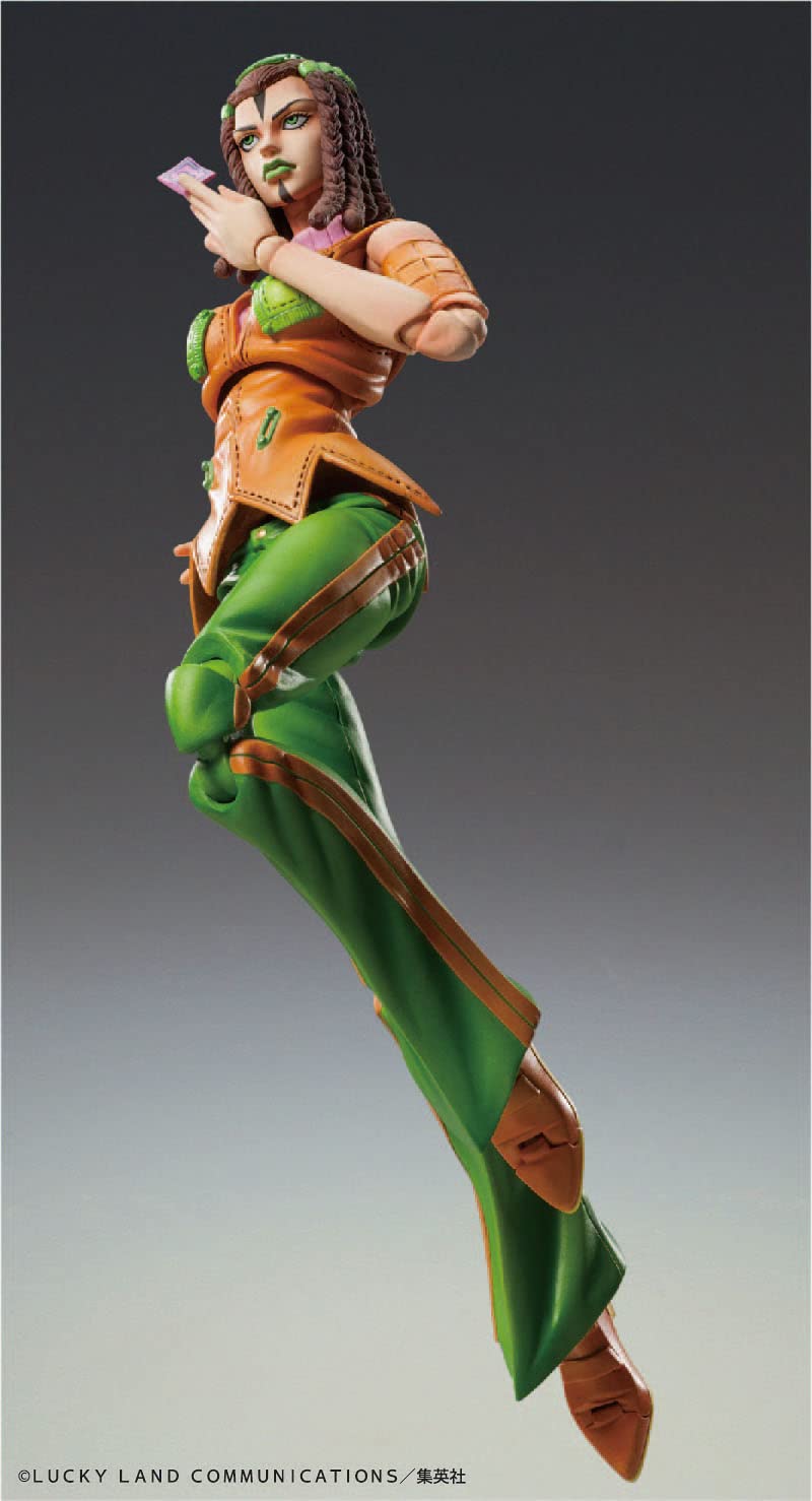 Medicos JoJo’s Bizarre Adventure Part 6: Ermes Costello Chozokado Super Action Statue Figure, Multicolor