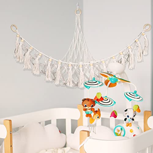 weiyuanhaoda Hanging Stuffed Animal Hammock,Stuffed Animal Net Or Hammock,Handmade Stuff Animal Organizer Storage With Boho Macrame Style,Corner Toy Net For Stuffed Animals.
