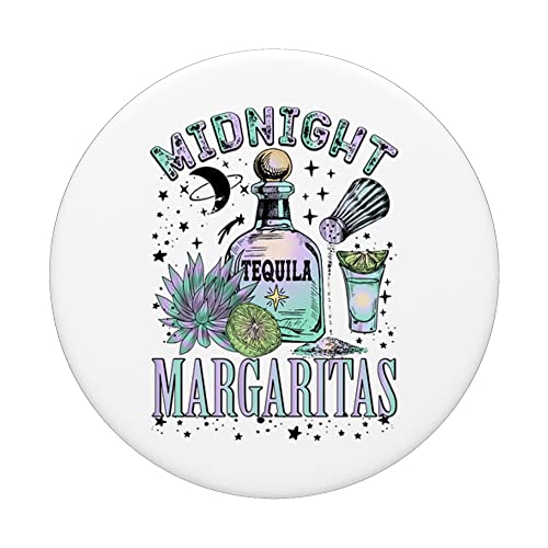 Midnight Tequila Margaritas Lime Tequila Drink Magic Witches PopSockets Swappable PopGrip