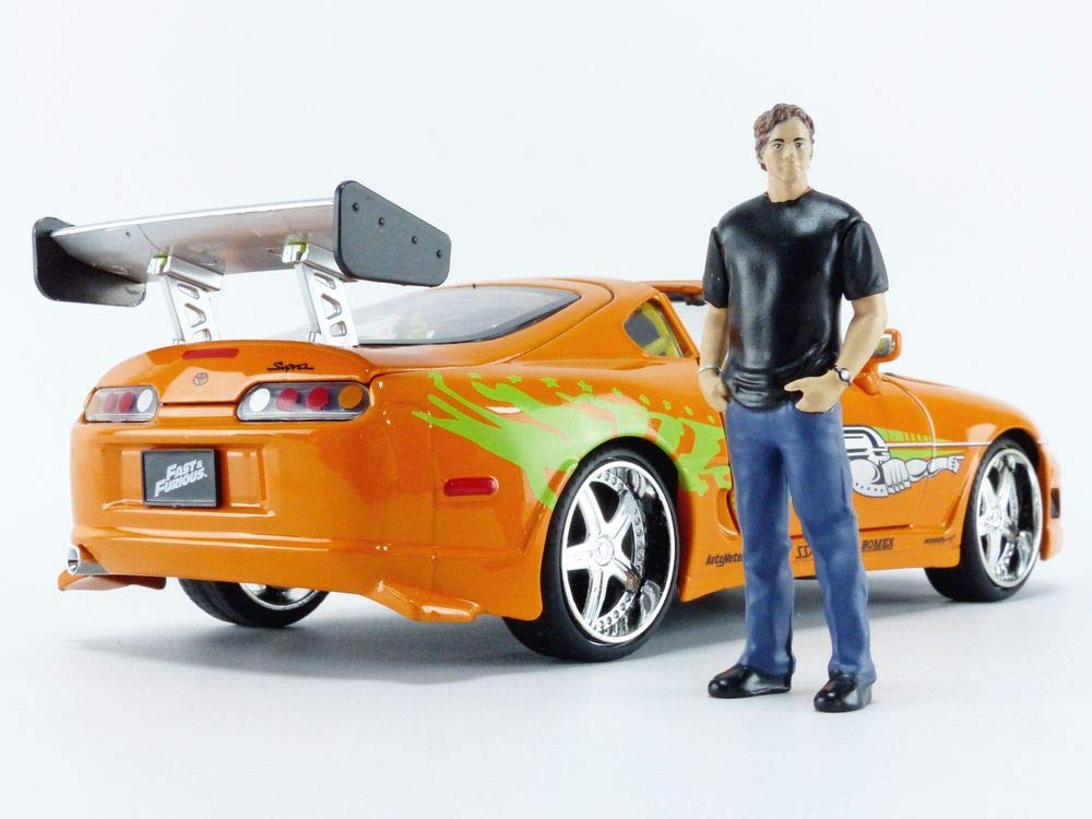 Jada 1:24 Diecast 1995 Toyota Supra with Brian O'Conner Figure, Men