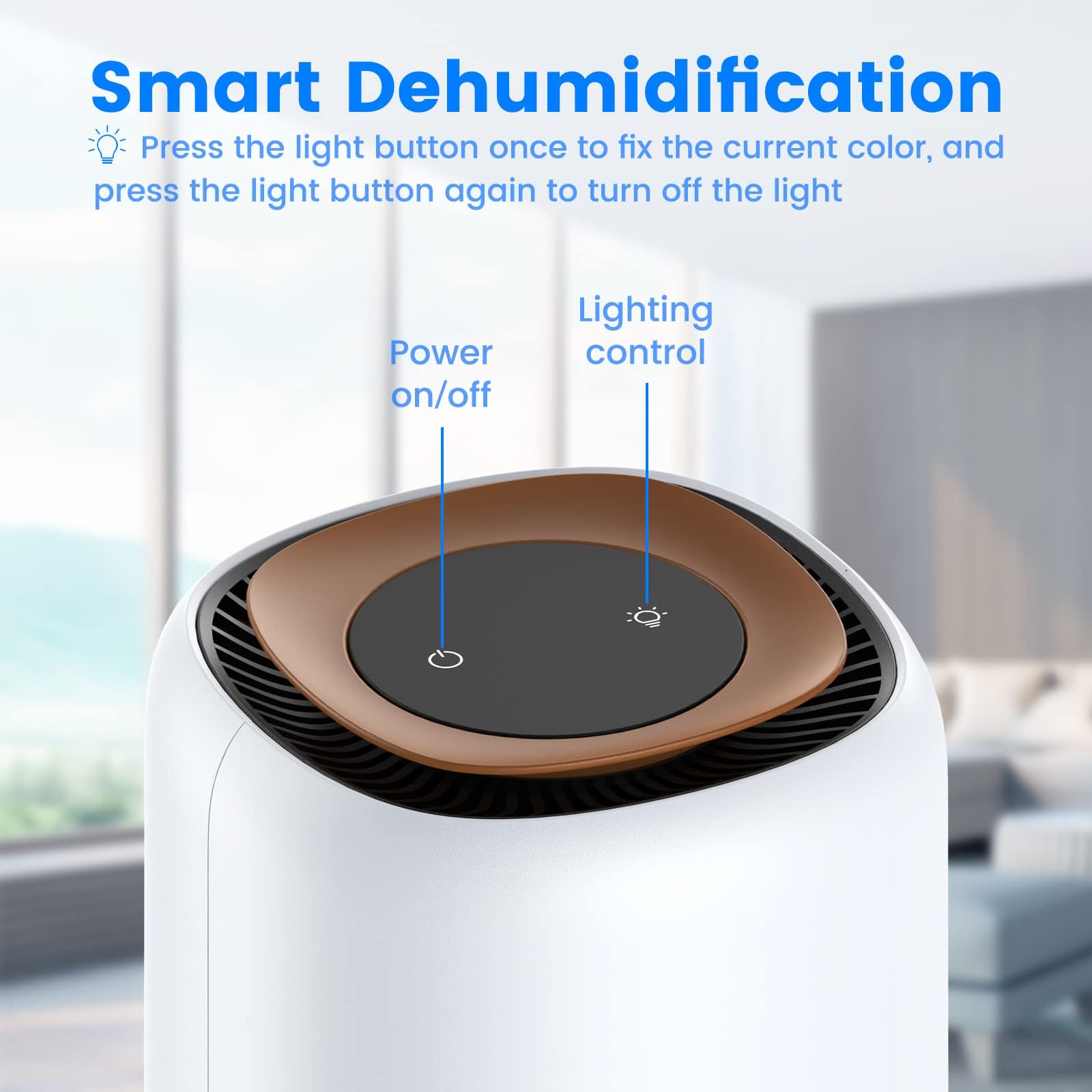Dehumidifier for Room under 300 sq ft, 37 oz Capacity Water Tank, 2 Working Modes/Auto Shut-off, Dual-Semiconductor Quiet Small Dehumidifiers for Home, Bedroom, Basement, Bathroom, Kitchen, RV
