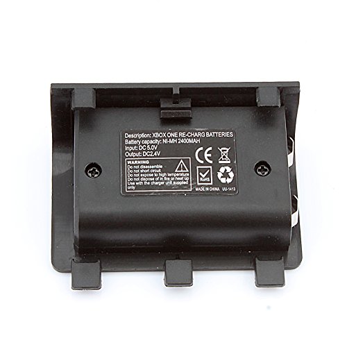 Battery Charger with USB Port, 4X 2400mAh Rechargeable Battery Pack Kit Charging Cable for Xbox One Controller