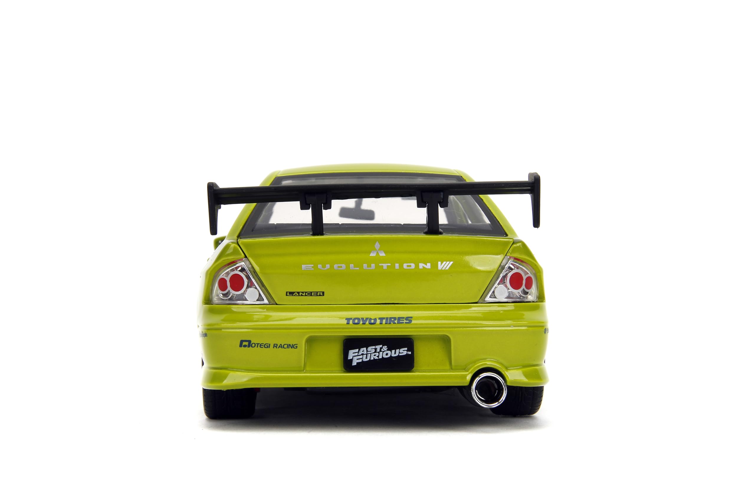 Jada Toys Fast & Furious 1:24 Brian's Mitsubishi Lancer Evolution VII Die-cast Car, Toys for Kids and Adults, Lime Green (99788)