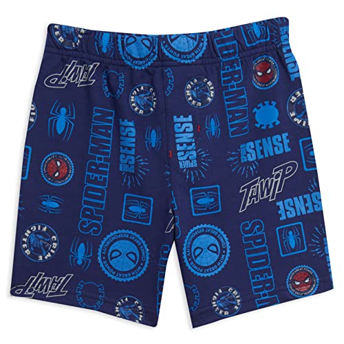 Marvel Avengers Spiderman Toddler Boys T-Shirt and French Terry Shorts Set 5T