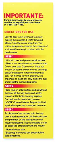 d - CON Ultra Set Covered Snap Trap 1 Ct. (Pack of 5) for Mouse