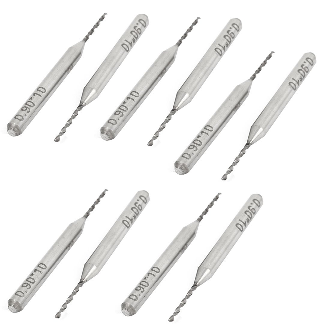uxcell A14082700ux0306 0.9mm Tip Spiral Flute Tungsten Carbide Micro PCB Drill Bits