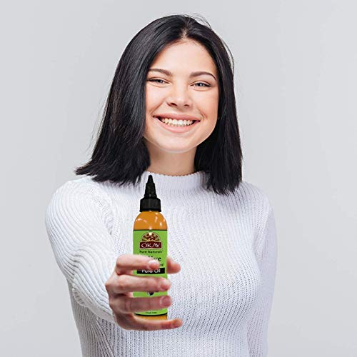 OKAY 100% PURE OLIVE OIL for SKIN and HAIR 4oz / 118ml