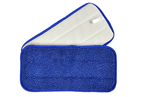 CleanAide® All Purpose Twist Yarn Microfiber Mop Pads 10 Inches Blue 6 Pack