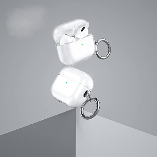 for Airpods Pro 2 Case,for Airpods Pro 2 Cases Wireless Earphone Protective Case Soft Silicone Headphones Cover Portable Ear Buds Protection (Transparent)