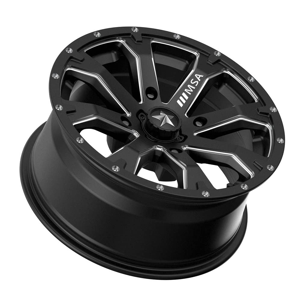 MSA Offroad Wheels MA42 15X7 4X156 S-BLK MILL 10MM - M42-05756