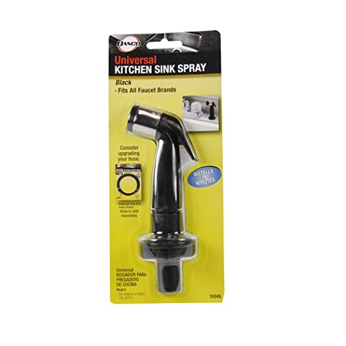 Danco 10345 9D000 Faucet Side Spray Head, Black