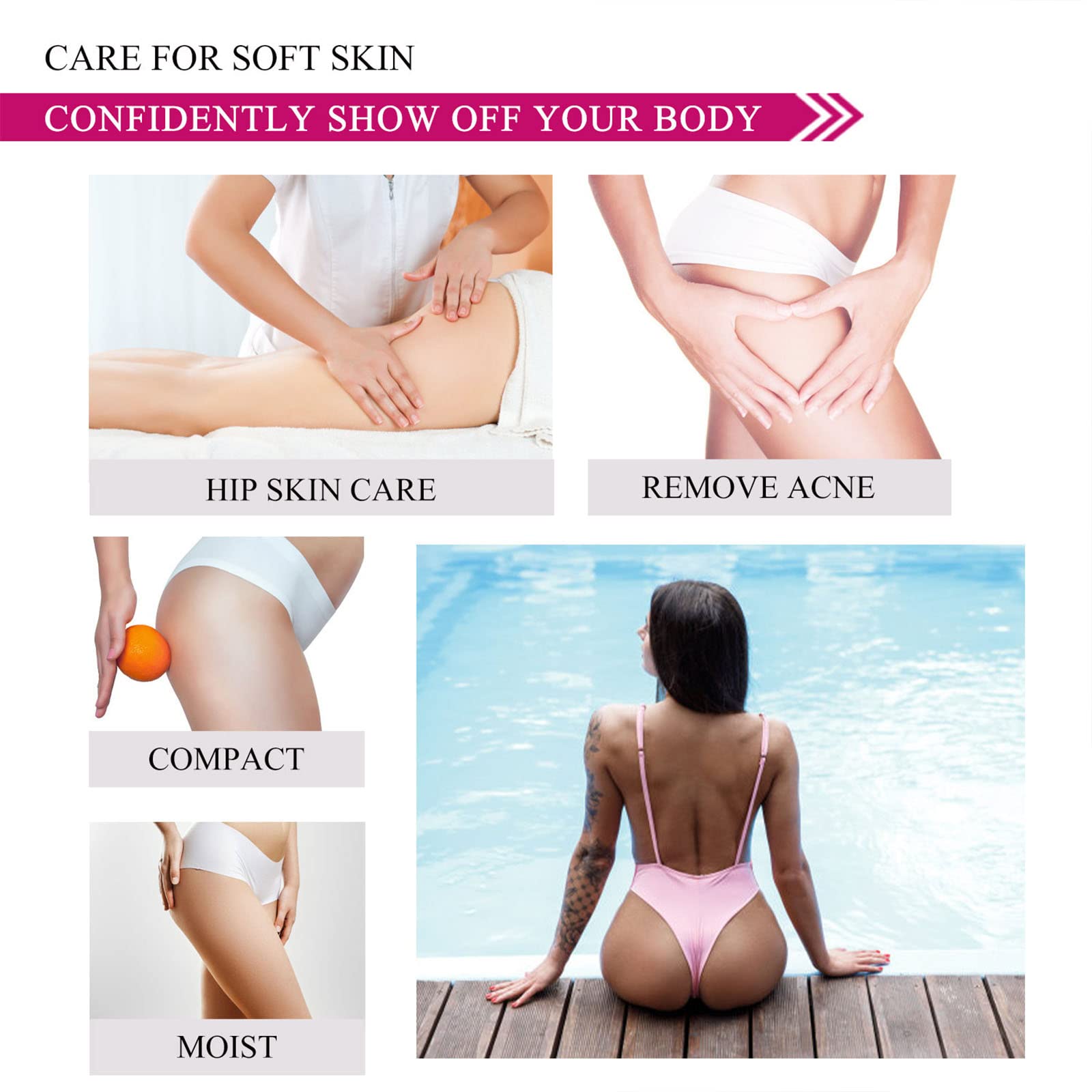 Buttocks And Legs Removal And Printing Tighten Skin Hips Smoothing Moisturizing Clear Skin