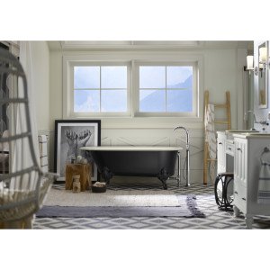 Bathtub Faucet by KOHLER, Bath Faucet with Hand Shower, Freestanding, Kelston Collection, Brushed Nickel, K-T97332-4-BN