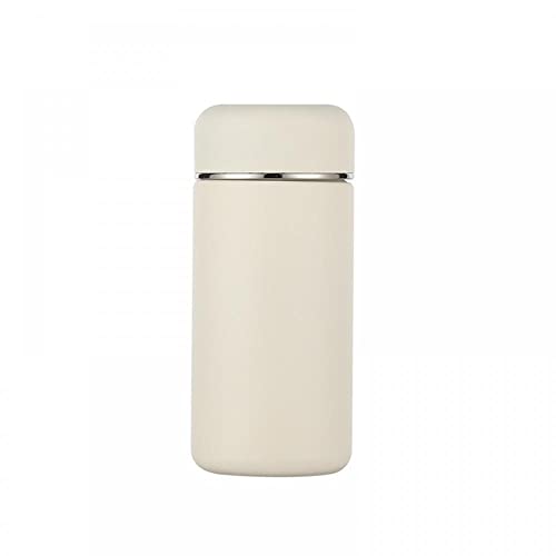 Mini 9 oz/13oz Stainless Steel Sports Water Bottle Spout Vacuum Insulated for Kids and Women Keep Hot and Cold (Ivory,9oz)