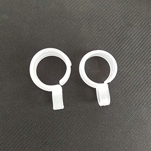 lasenersm 30 Pieces Windproof Hook Hanger Buckle Hook Clips Plastic Cloth Hanger Buckles Clothes Hanger Hooks Windproof Clothes Hanger Clip Buckle, White(for 19-21mm Round Tube)