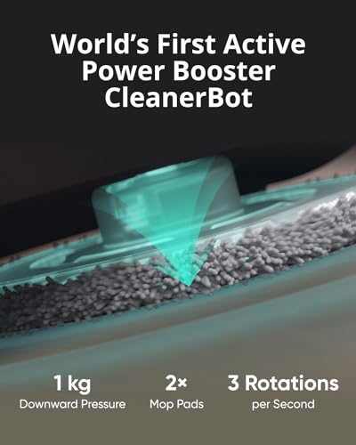eufy Clean X9 Pro CleanerBot with MopMaster Adaptive Pressure Cleaning, 2 Rotating Mops, Carpet Detection with 12 mm Auto-Lifting Mops, Auto-Clean Station, 5,500 Pa Suction, and AI Obstacle Avoidance