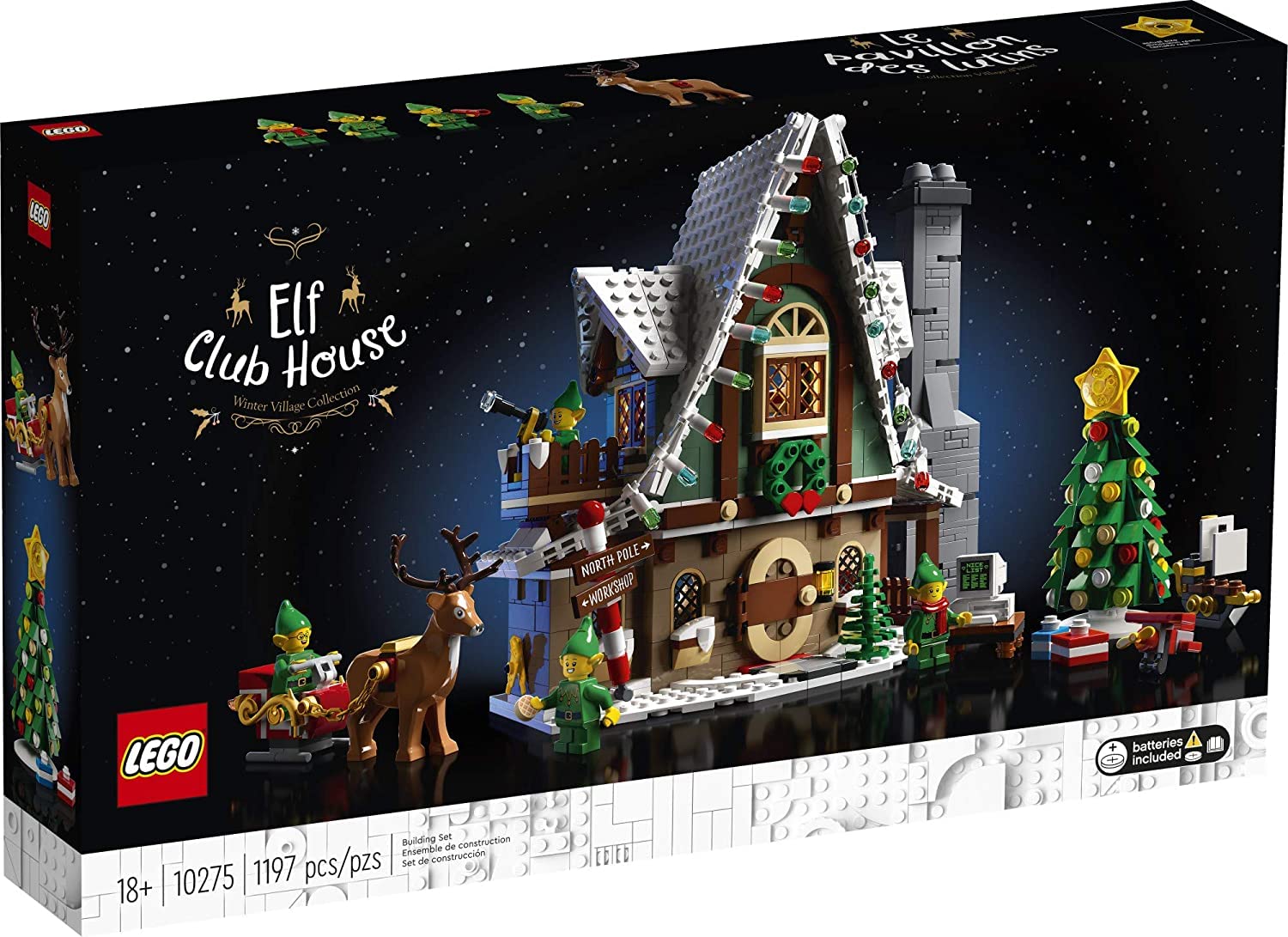 LEGO Elf Club House (10275) Building Kit; an Engaging Project and A Great Holiday Present Idea for Adults, New 2021 (1,197 Pieces)