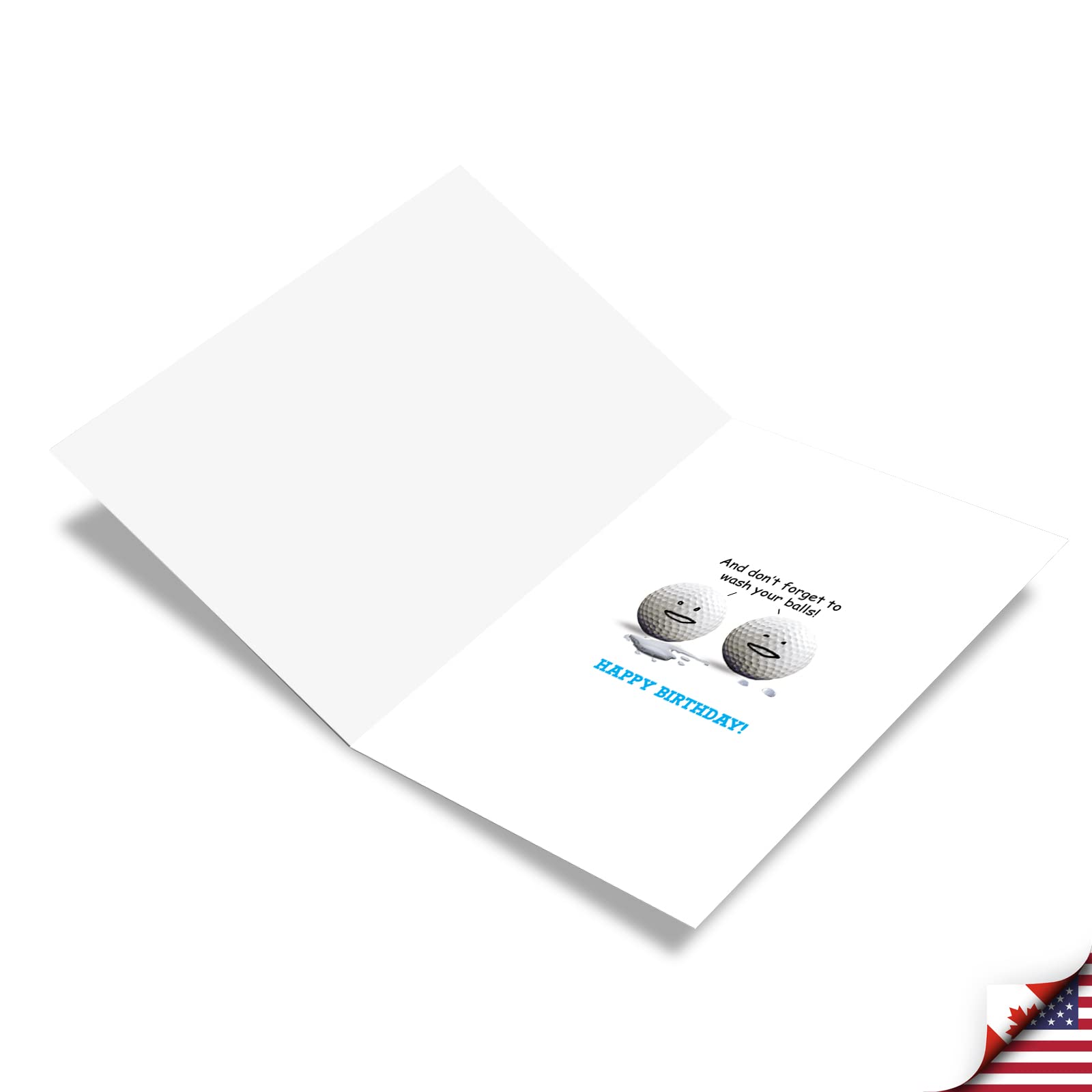 NobleWorks Pack of 3 Humorous Birthday Greeting Cards with Envelopes (1 Design, 3 Each) Birthday Golfing Tips Birthday C9002BDG-C3x1