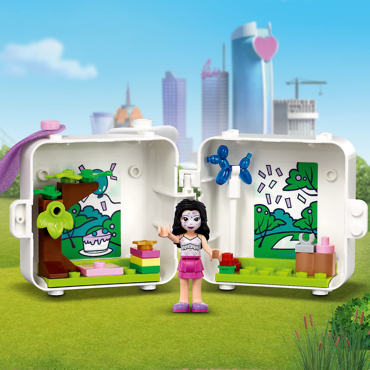 LEGO Friends Emma’s Dalmatian Cube 41663 Building Kit; Puppy Toy Creative Gift for Kids Comes with an Emma Mini-Doll Toy, New 2021 (41 Pieces)