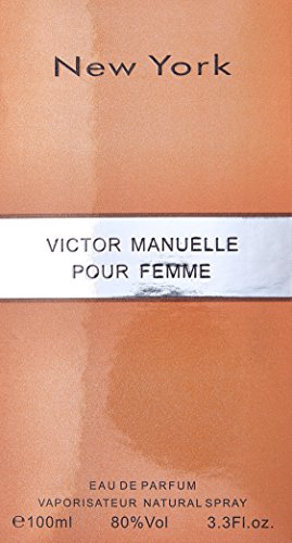 Victor Manuelle New York Pour Femme Eau de Parfum Spray for Women, 3.3 Ounce