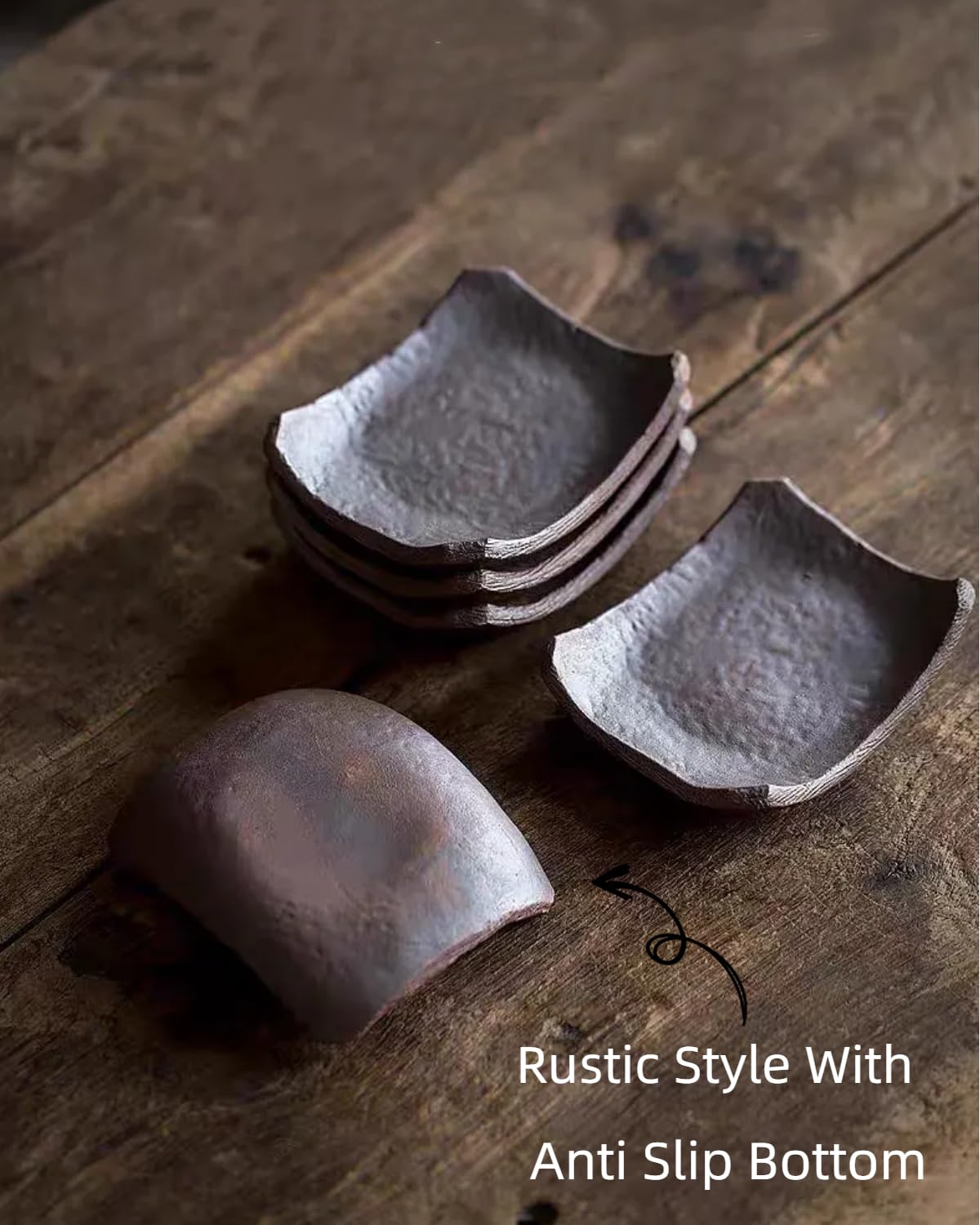 Ceramic Spoon Rest, Rustic Stove Top Spoon Holder, 4.3''Kitchen Counter Cooking Spoon Rest, Farmhouse Spoon Holder, Hand Made Creative Utensils Rest for Holding Spatula, Spoons, Ladles,Tongs