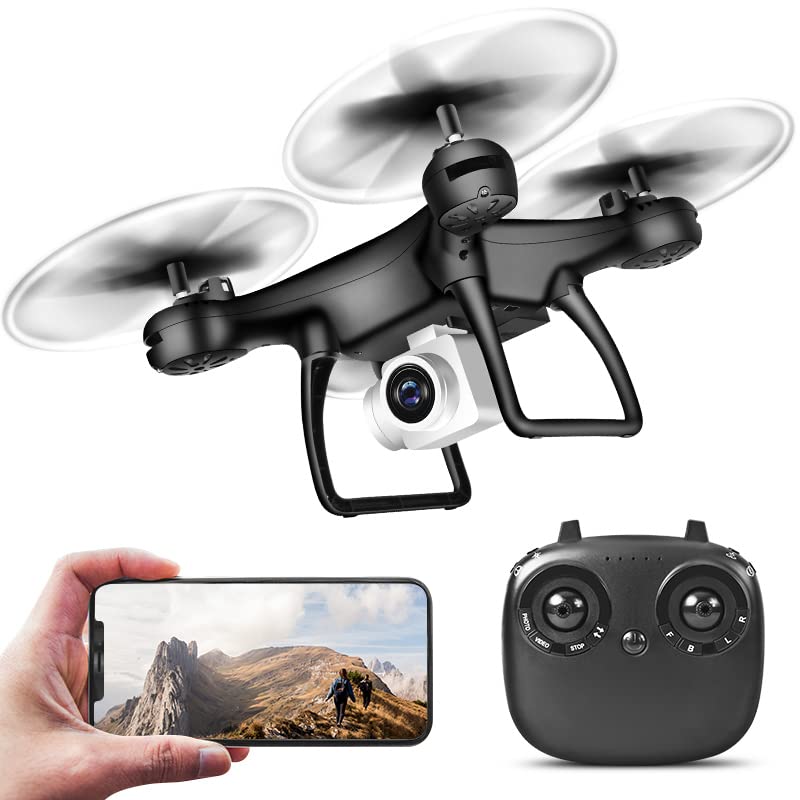 Bingchat New Upgraded Drone for kids 8-12, Beginner Drone with Camera 1080P HD, App Control, Crash Frame, 3D Flip, Speed Adjustment