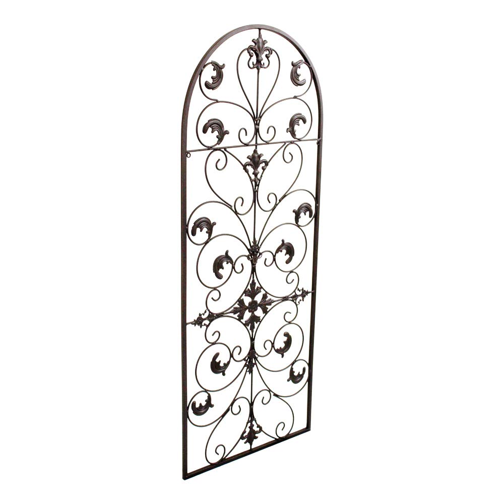 GB Home Metal Wall Décor Living Room Style Wall Art Décor, Rectangular, 20 x 44 Inches - Dark Bronze
