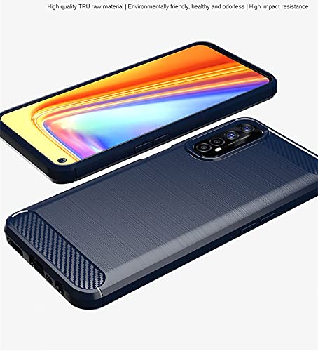 for Oppo Realme 7 Case, Realme 7i Case,Realme 7 Pro Case,TPU Shock Absorption Technology Raised Bezel Protective for Oppo Realme 7 / Realme 7i / Realme 7 Pro Phone Case (Blue,for Oppo Realme 7 Pro)