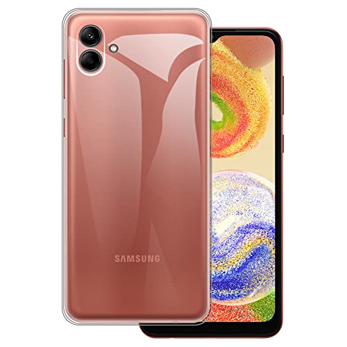 for Samsung Galaxy A04 4G A045F A045M Ultra Thin Phone Case, Gel Pudding Soft Silicone Phone Case for Galaxy A04 4G 6.50 inches (Transparent)