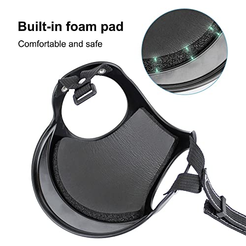 Dog Helmet, Adjustable Pet Hat Drop Resistant Outdoor Bike Pet Cap with Double Ear Holes for Small Medium Large Dogs(S/M/L)