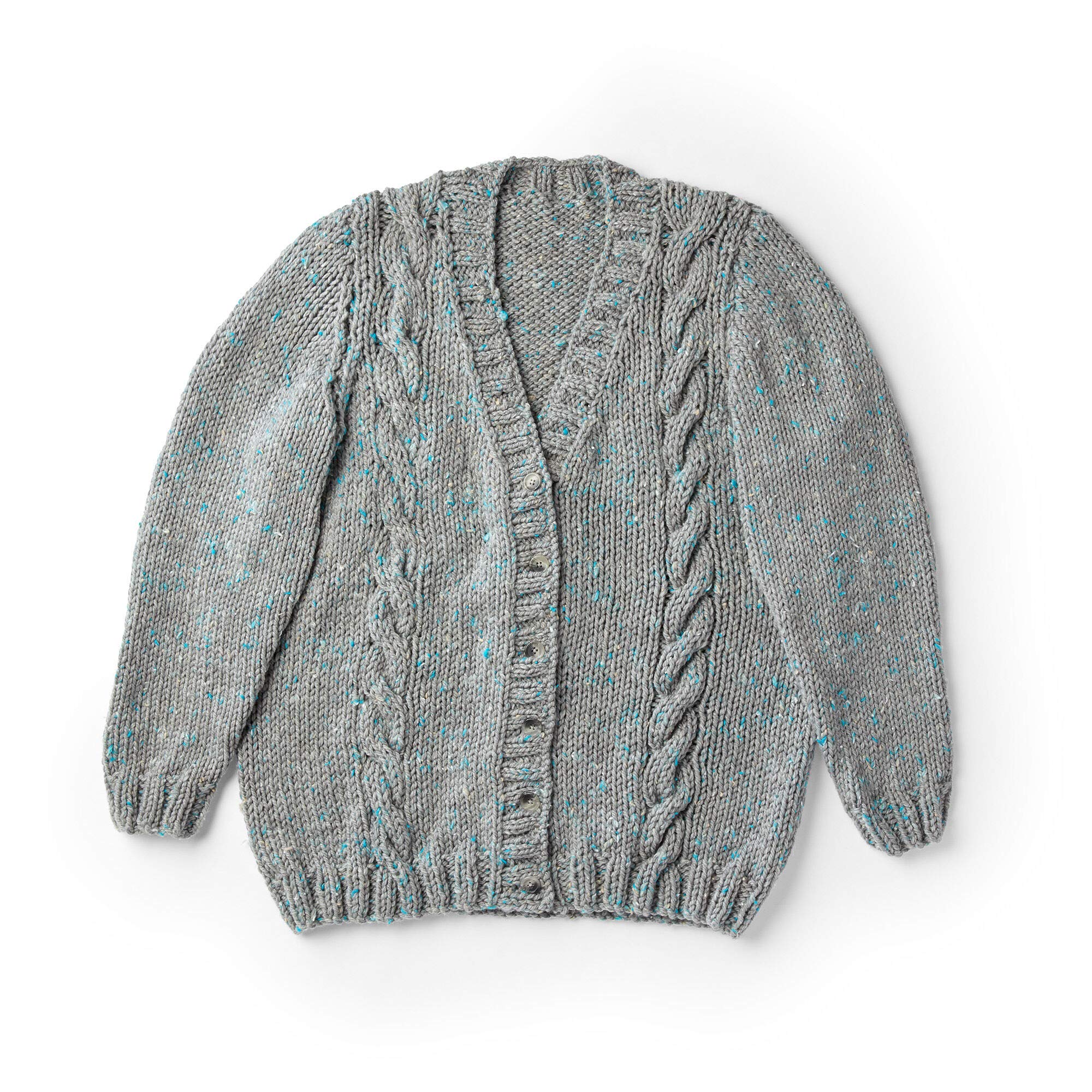 BERNAT Softee Chunky BB Yarn, Blue Tweed
