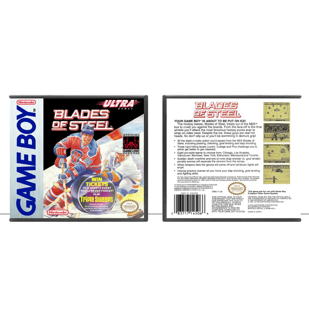 Blades of Steel | (GB) Game Boy - Game Case Only - No Game
