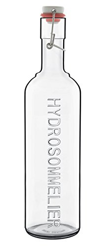 Luigi Bormioli Pictura Hydro Sommelier Bottle, 34-Ounce, Clear