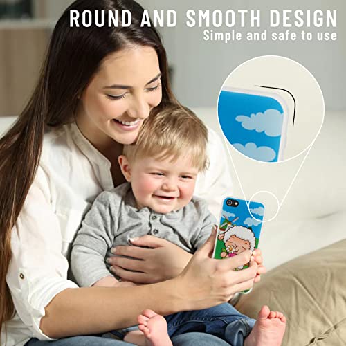 Wolmund Toy Learning Play Cell Phone with 8 Functions and Dazzling Lights for Toddler Baby Kids 12-18 Months Ages 1-3 Year Old, Black3 (SJ-B-2)