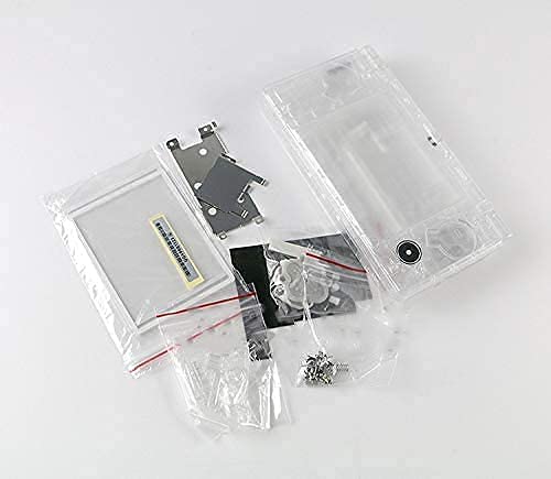 Melocyphia Full Housing Case Cover Shell with Buttons for DSi NDSi Console Replacement (Clear)