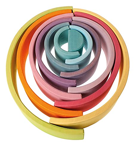 Grimm's Wooden Rainbow Pastel (Pack of 12)