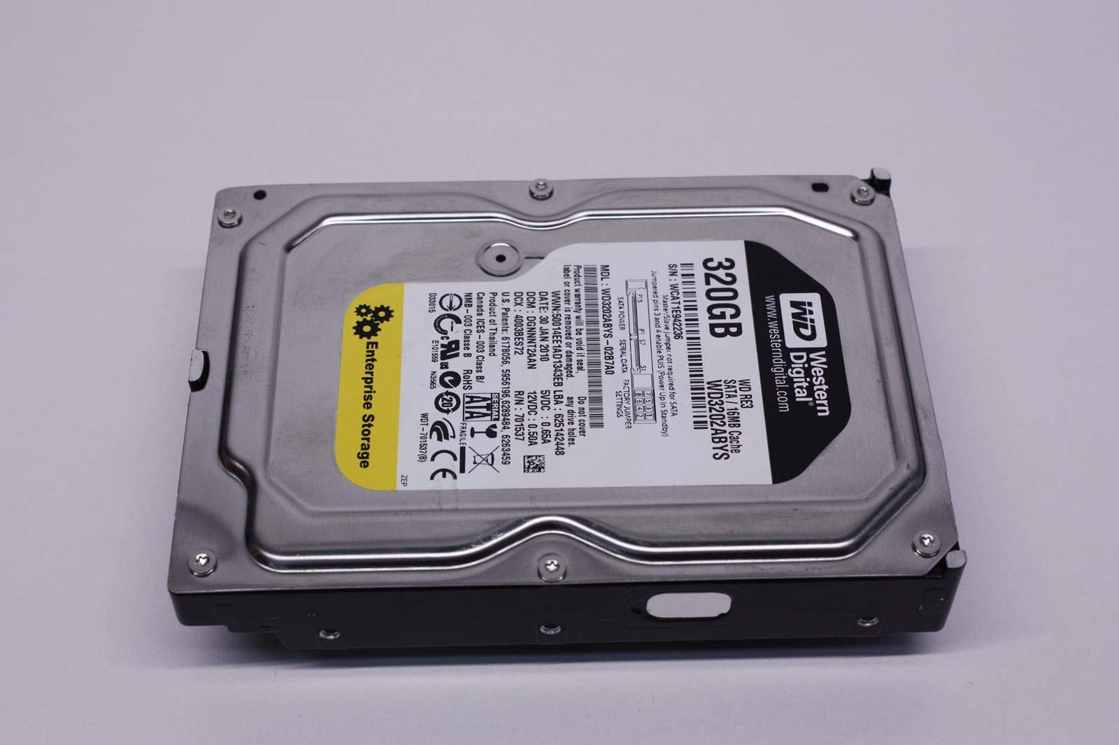 Western Digital WD3202ABYS-02B7A0 320GB DCM: DHRNHT2CHN