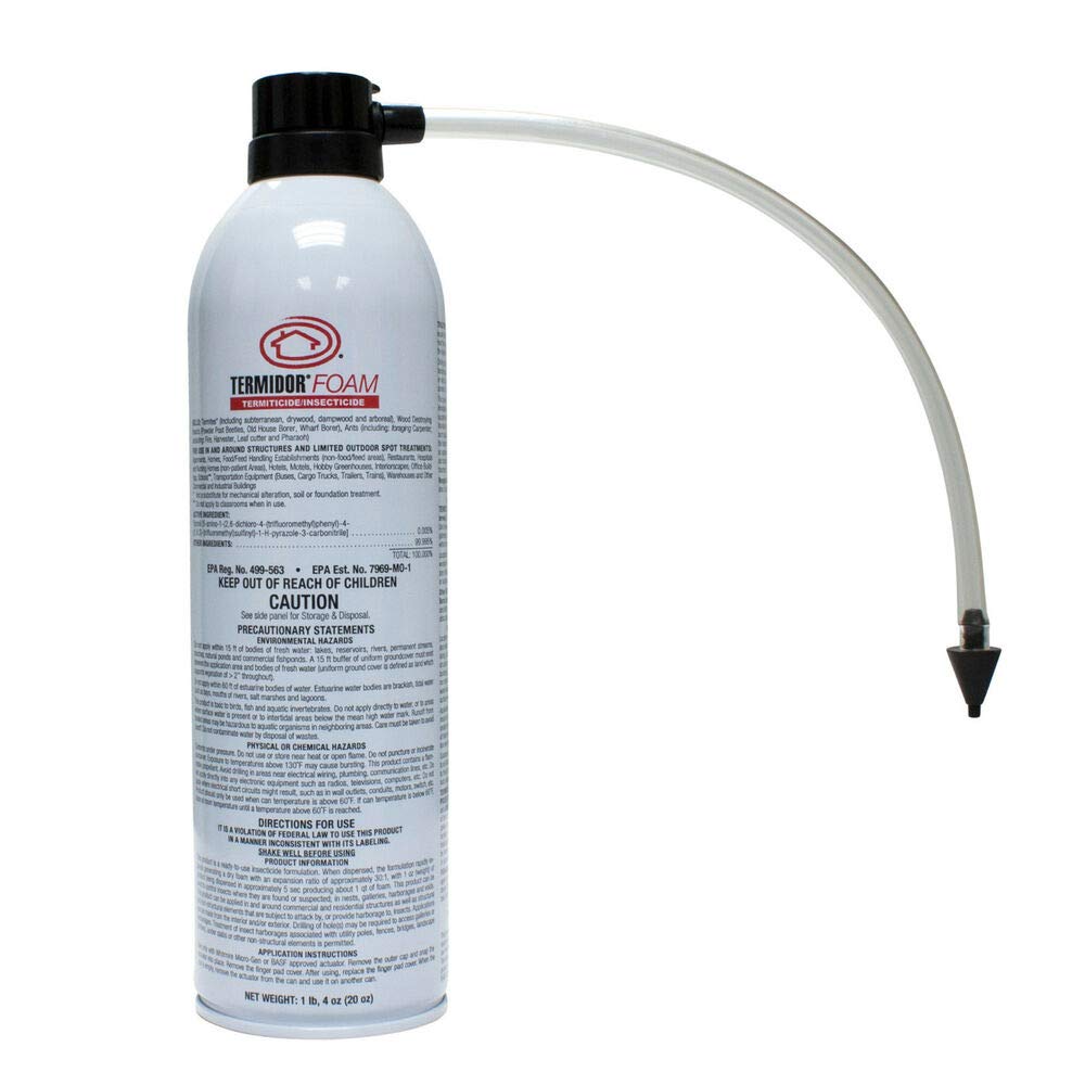 BASF 805571 Termidor Foam Termiticide/Insecticide & Spectracide Terminate Termite & Carpenter Ant Killer, Localized Control Termite Spray, Kills Wood-Destroying Insects, 1.33 Gallon (RTU Spray)