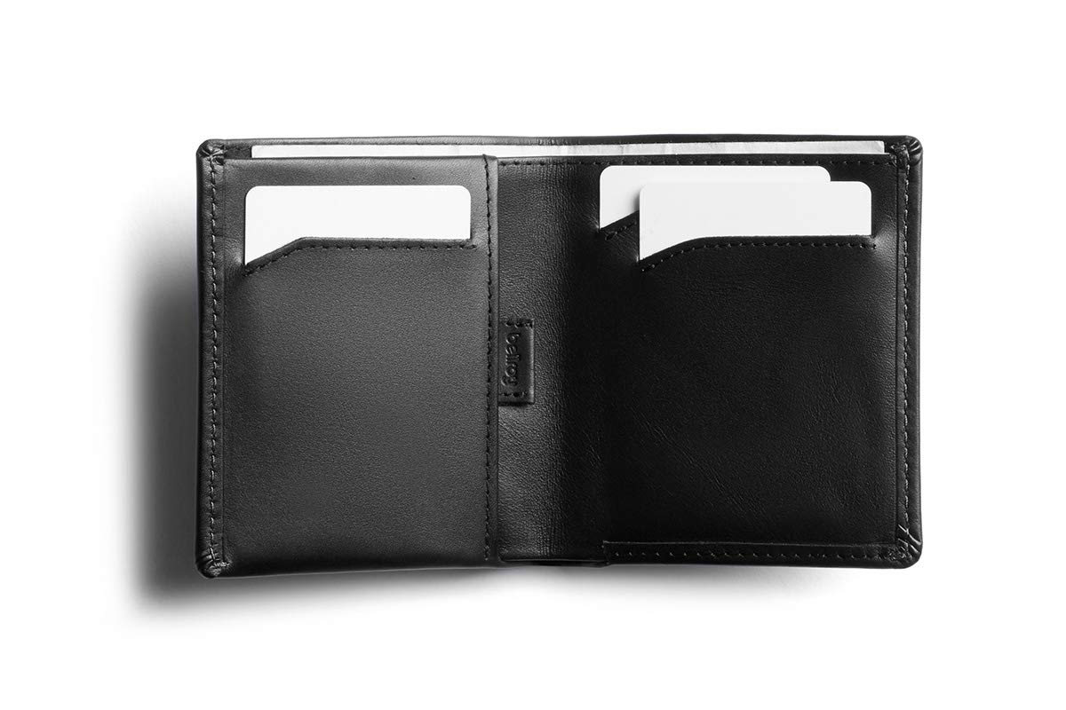 Bellroy Note Sleeve, Slim Leather Wallet, RFID Editions Available (Max. 11 Cards and Cash) - Charcoal