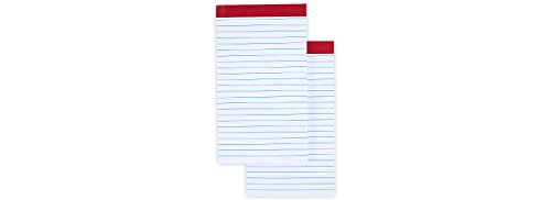Mead Ruled Memo Pads, 2 7/16" x 4 1/4, White, 40 Sheets per Pad, 2 Pads per Pack, Pack Of 6 = 12 Pads