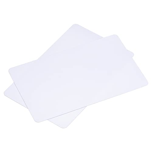MECCANIXITY Blank PVC Cards for ID Badge Printers, Graphics Quality White Plastic CR80 20 Mil (CR-8020) Pack of 100