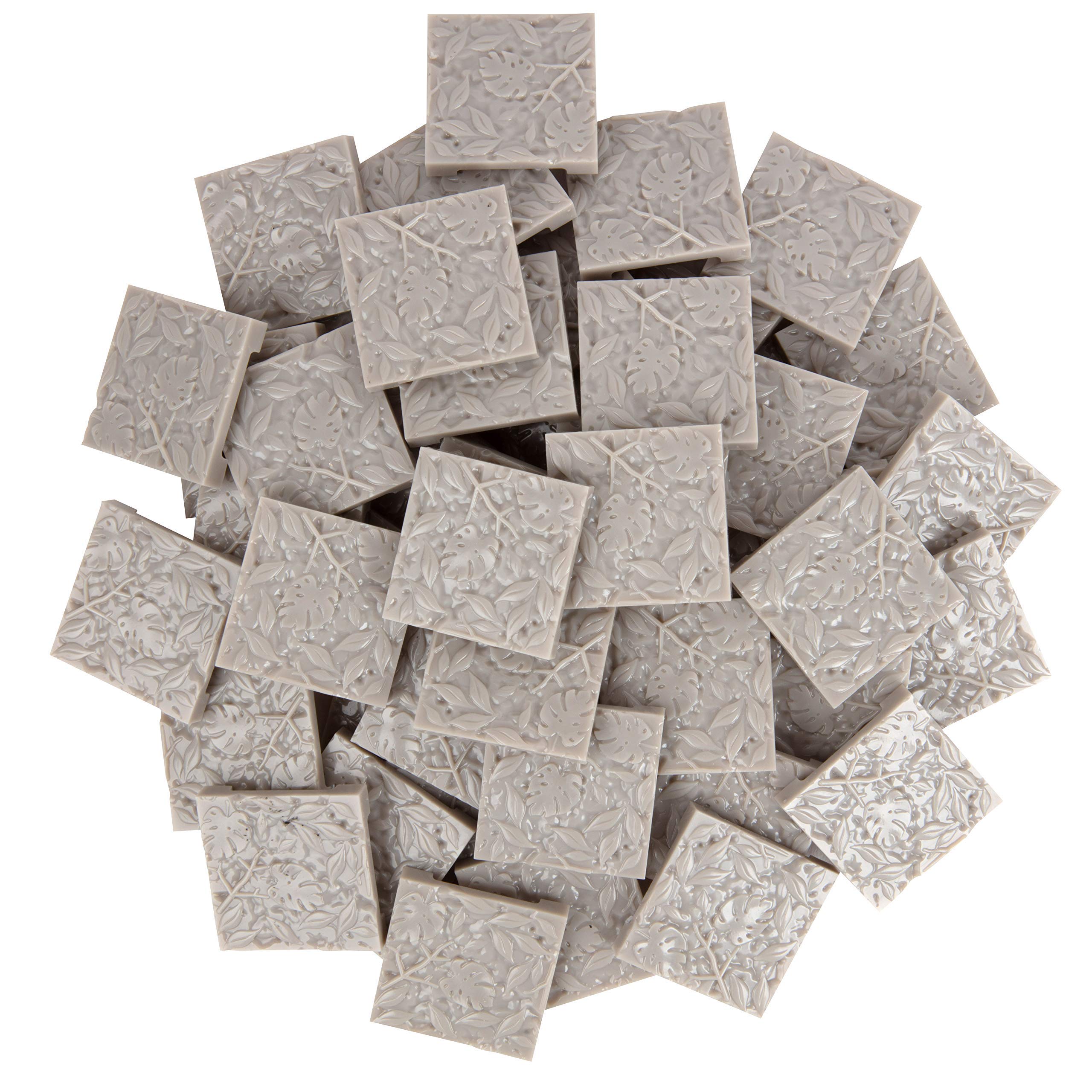 Monster Adventure Terrain- 50pc Tile Expansion Pack-Paintable 1"x1" Tile Set- Amazing Tabletop Terrain in Minutes-Customize Your D&D and Pathfinder Dungeons Your Way
