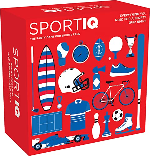 Helvetiq Sport IQ Party Game - Ultimate Trivia Game for Sports Enthusiasts! Challenging Team Game for Game Night, Fun Quiz Game for Kids & Adults, Ages 12+, 2-12 Players, 45 Minute Playtime, Made