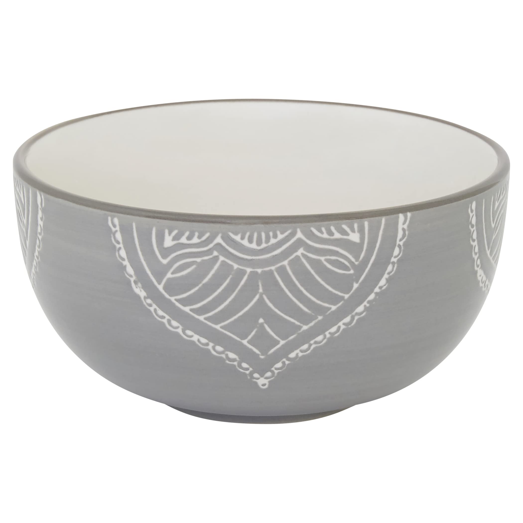 Baum-Essex - Dinnerware Sets, 16 Piece Dish Set for 4, Beautiful Home Decor includes Dinner Plates, Salad Plates, Bowls, and Mugs (Rye Grey)