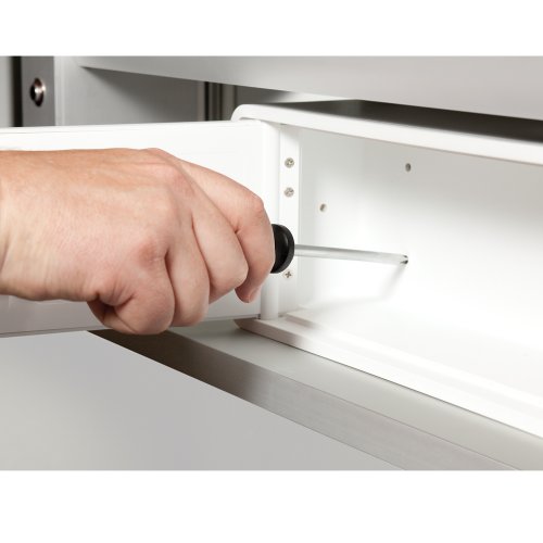 MEDICINE RX SAFE Medicine Safe-Standard Key, White