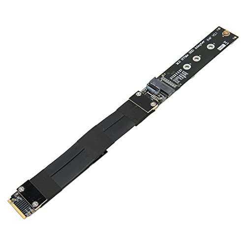 CHICIRIS M.2 NVMe SSD Extension Cable, Convenient Practical SSD Extension Cable Easy Installation Small Compact for Office (10cm)