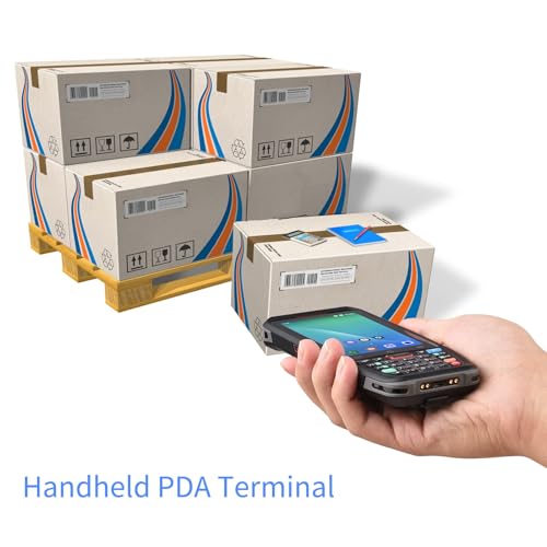 BISOFICE Handheld POS Android 10.0 PDA Terminal 1D/2D/QR Barcode Scanner Support 2/3/4G WiFi BT Communication with 4.0 Inch Touchscreen for Supermarket Restaurant Warehouse Retail Inventory Logistics