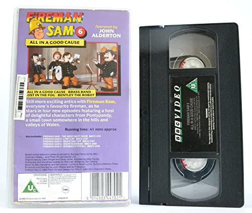Fireman Sam (vol.6): All In A Good Cause - Bentley The Robot - Childrenās VHS