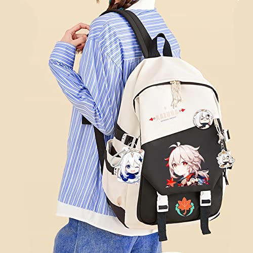 Dalicoter Genshin Impact Backpack Lumine Cosplay Backpack Business Travel Laptop Backpack School Bag With Gift