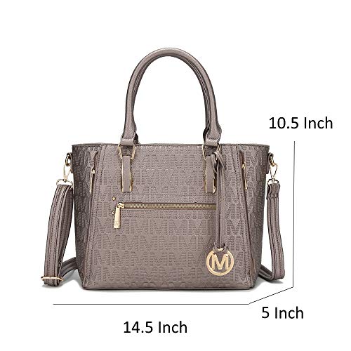 MKF Crossbody Shoulder Bag for Women β PU Leather Top Handle Pocketbook β Roomy Tote Satchel Handbag Purse M Charm Mustard